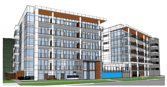 Six story 40 unit apt. project up for design review May 17 | Westside ...